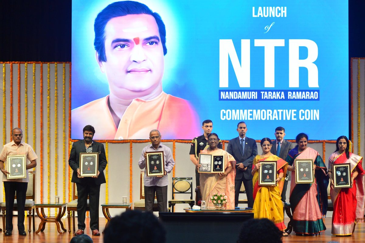 President Murmu releases commemorative coin on legendary actor NT Rama ...