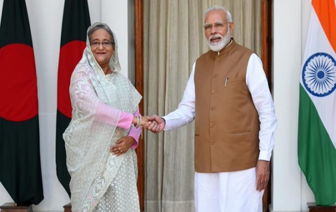 PM Modi and Bangladesh PM Hasina jointly unveil 3 development projects ...