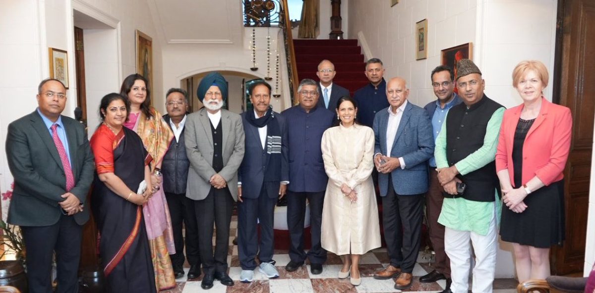 Indian delegation meets UK Shadow Foreign Secretary Priti Patel ...