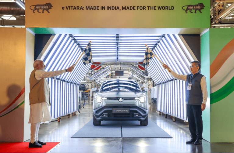 PM Modi flags off Maruti Suzuki's electric car, inaugurates battery ...