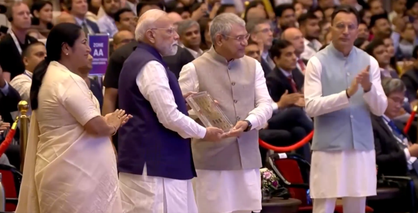 Semicon India 2025: Ashwini Vaishnaw presents first Made-in-India chip ...