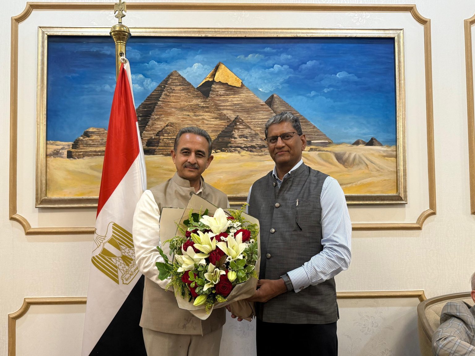 Union Minister Kirti Vardhan Singh arrives in Cairo to attend Gaza Peace Summit at Sharm El ...