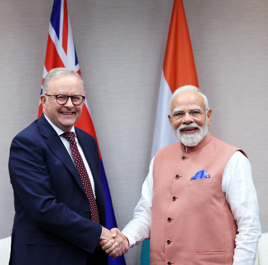PM Modi holds first bilateral of G20 visit with Australian PM Albanese ...