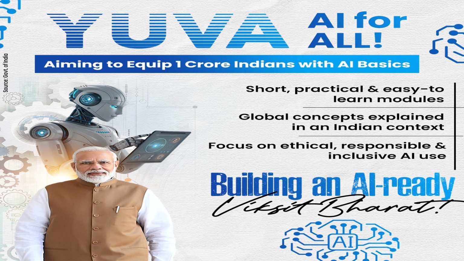 YUVA AI for All marks major push to democratise AI knowledge among ...