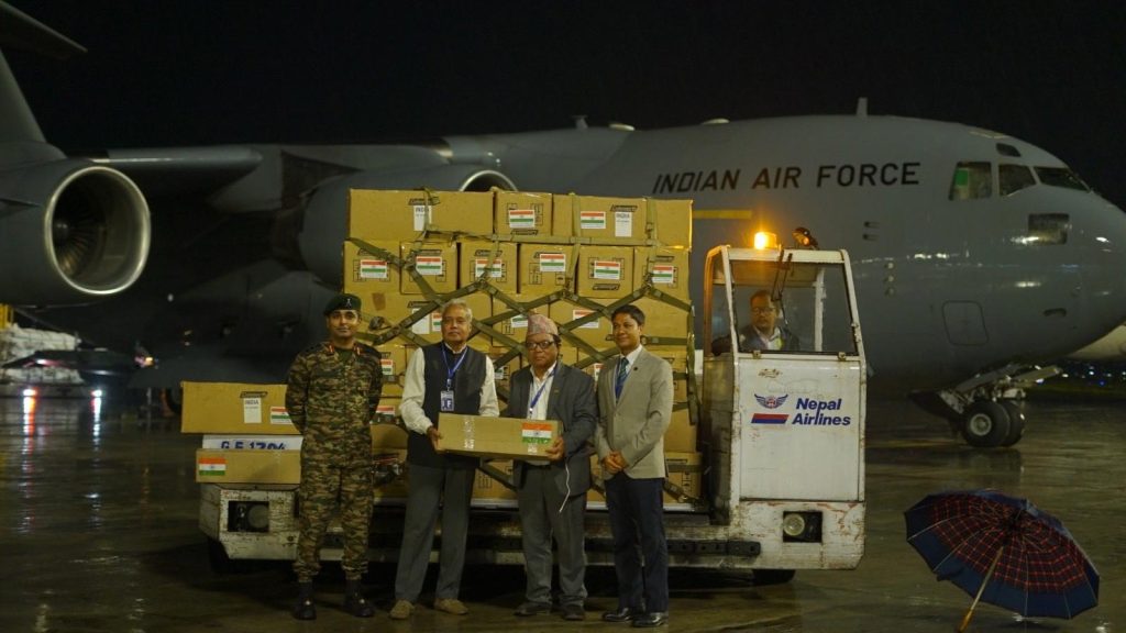 India Sends Eighth Iaf Flight With Relief Supplies To Flood Hit Nepal